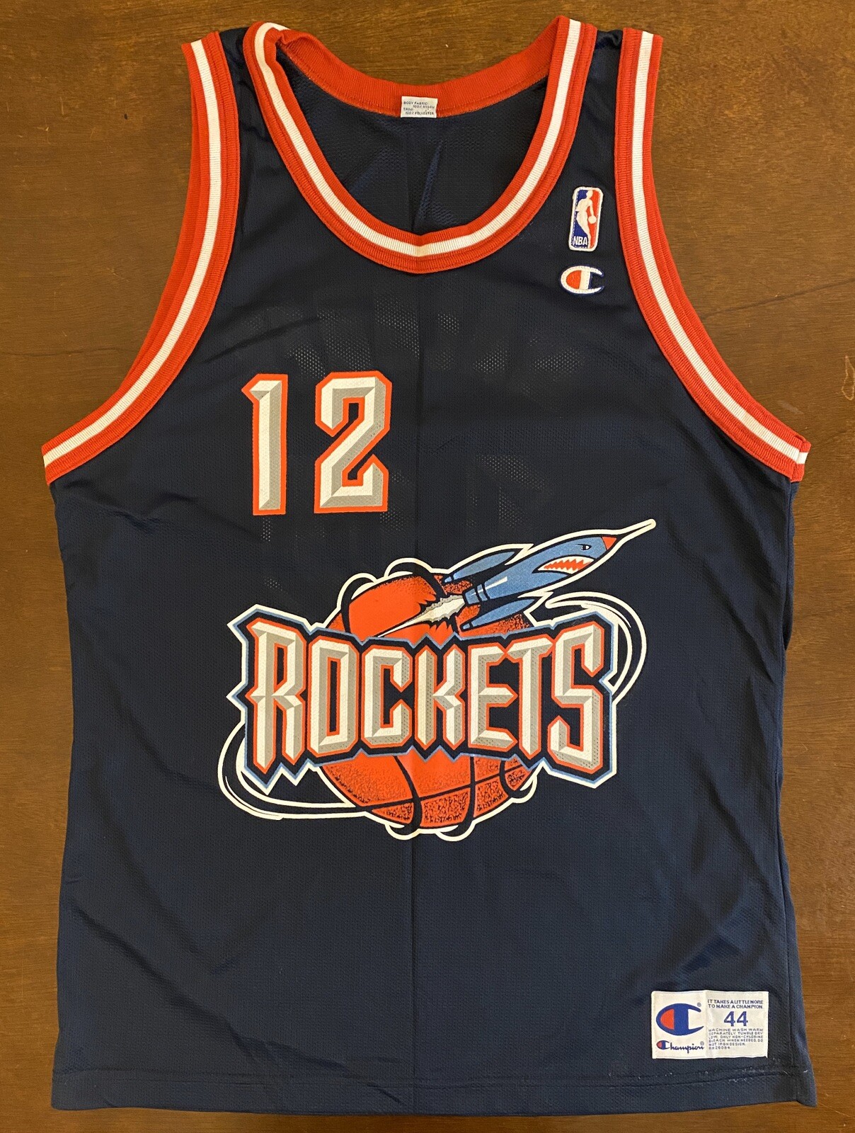 Rare Vintage Champion NBA Houston Rockets Matt Maloney Basketball ...