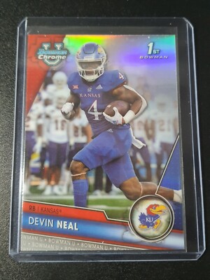 Devin Neal - Bowman Chrome U 2023 - Kansas Jayhawks - 1st Bowman ...