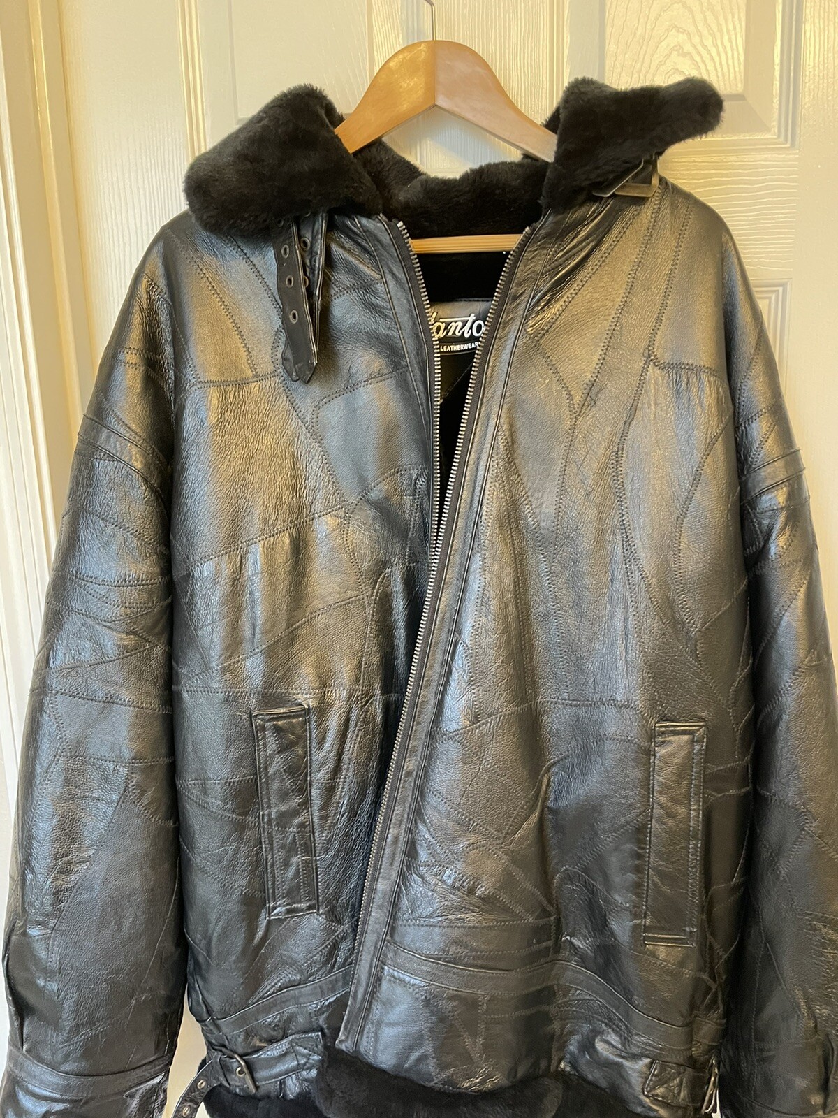 Mens Vilanto Authentic Leather Coat | eBay