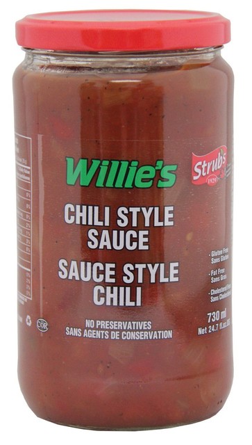 Strub’s Willie’s Chili Style Sauce 4 X 730ml Canadian for sale online ...