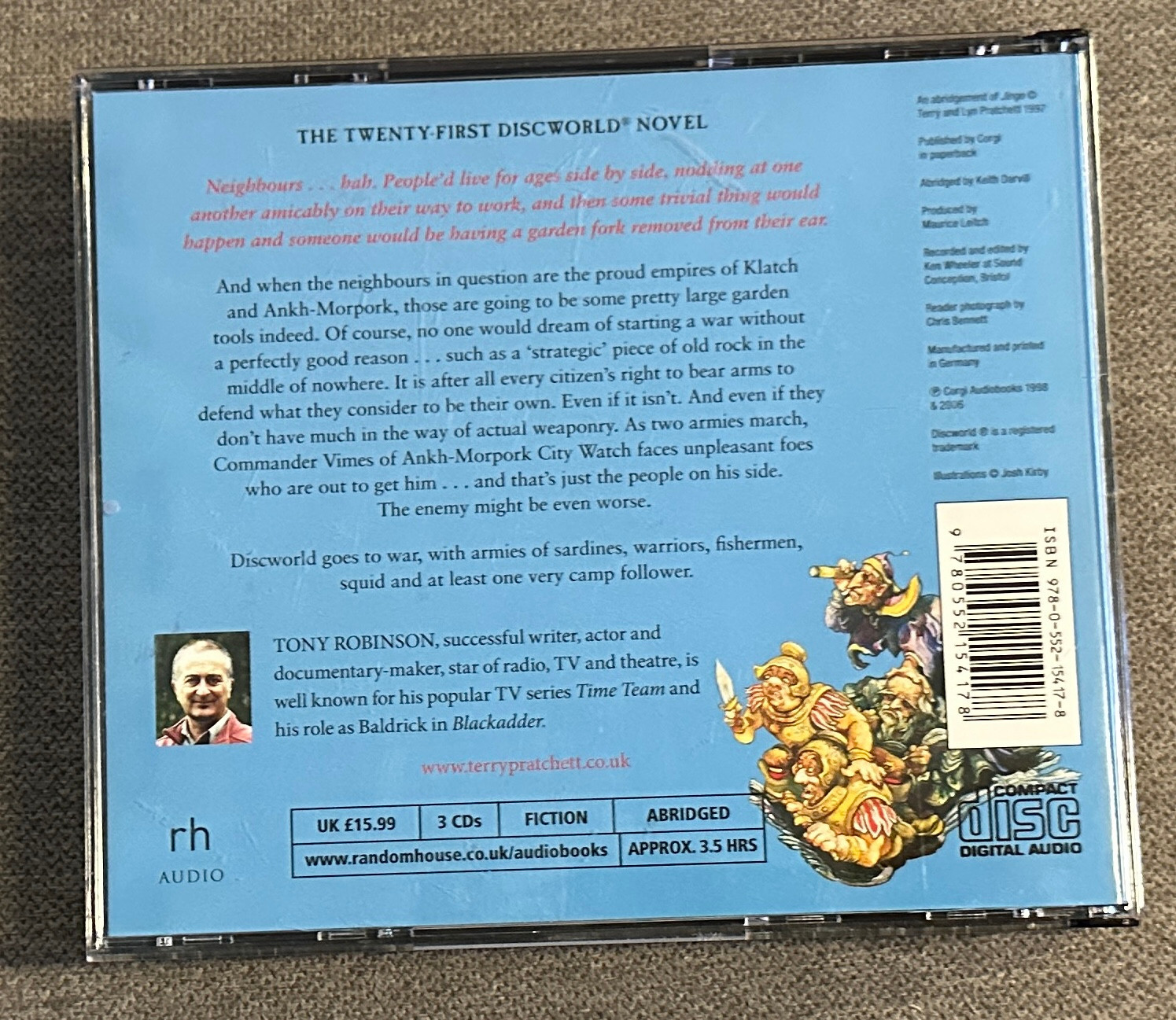 Discworld Ser.: Jingo by Terry Pratchett (2006, Compact Disc, Abridged ...