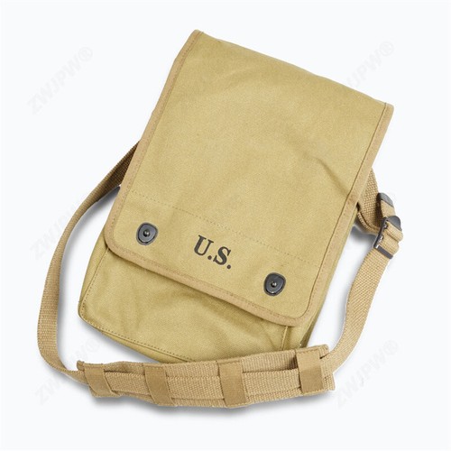 U.S. Army Map Case Canvas Tech Bag Shoulder Pack Carry Pouch Bag Khaki ...