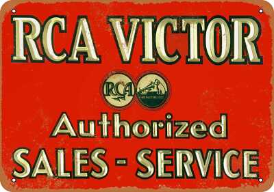 METAL SIGN - RCA Victor Sales & Service - Vintage Look Reproduction | eBay
