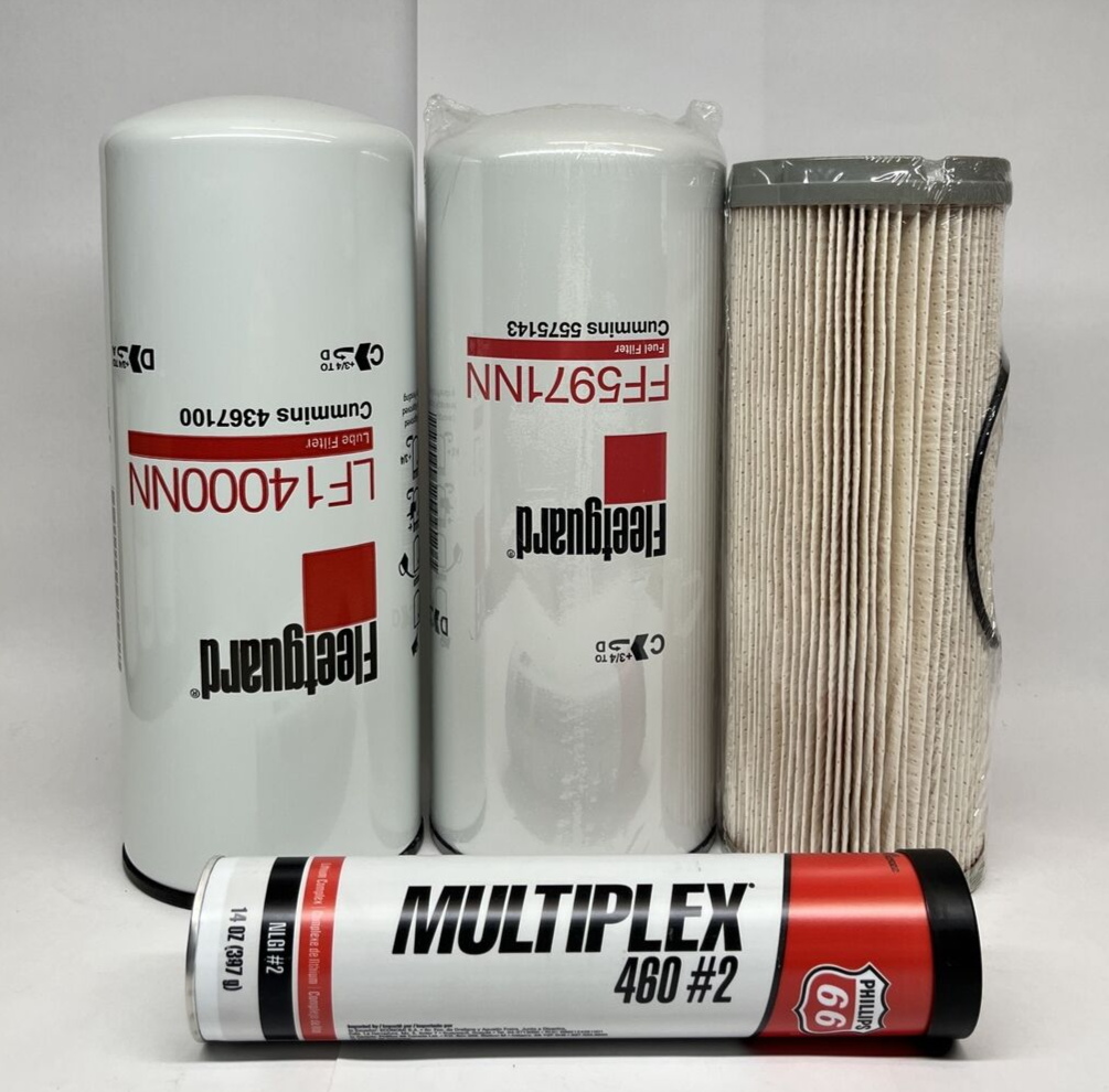 Cummins ISX15 Oil Change Cummins Engine Filter Kit LF14000NN, FF5971NN ...