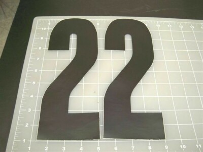 NUMBER 2 STICKERS 10" BLACK VINYL 2 QUANTITY COMPETITION SCORING FREE ...