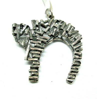 Sterling silver Hay Pendant handmade contemporary abstract style | eBay