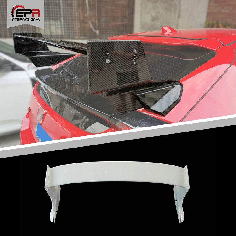 Fiber Glass Type M Rear Spoiler For 17 onwards Civic Type R FK8 Trunk ...