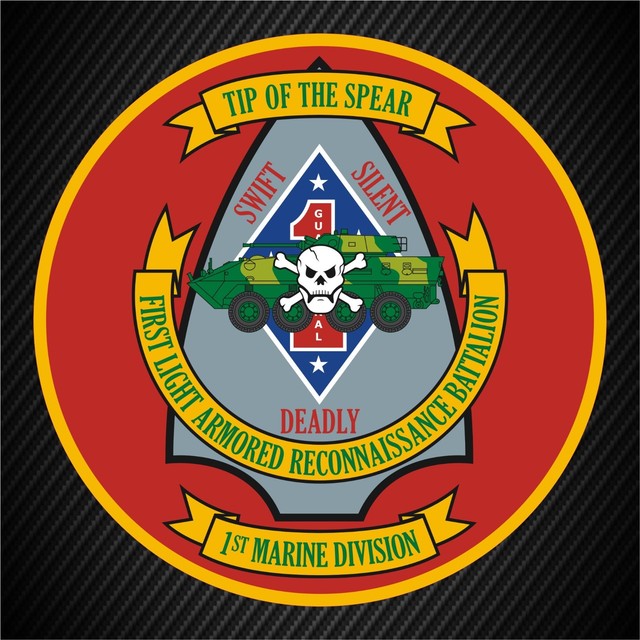 USMC 1st Light Armored Recon Battalion Insignia Graphics Decal Sticker ...