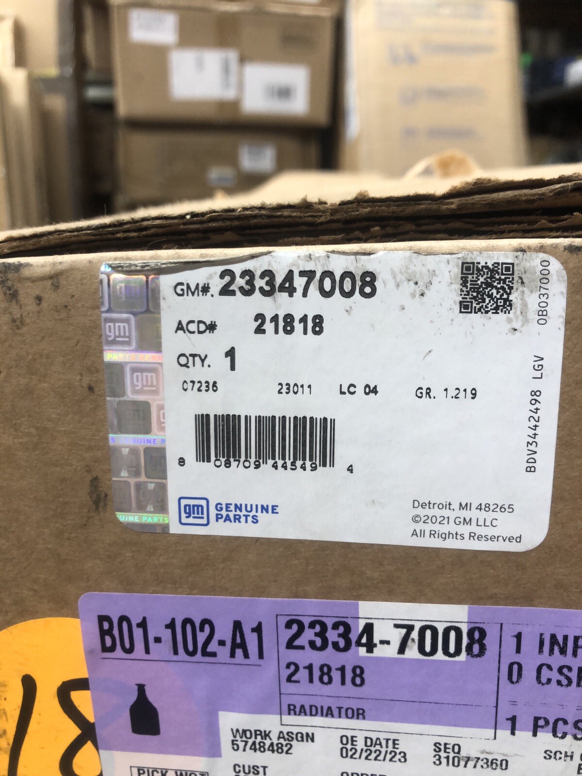 Genuine GM Radiator 23347008 New | eBay