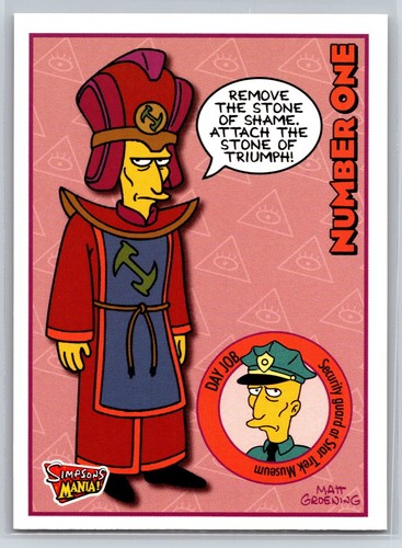 2001 Inkworks The Simpsons Mania Number One Stonecutter #5 | eBay