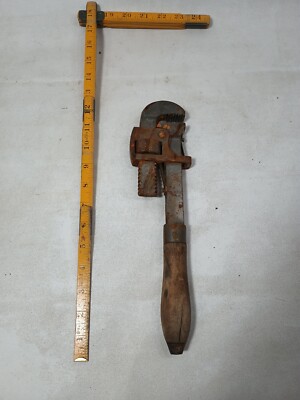 VINTAGE STILLSON / Henry & Allen Co. GENUINE 12" PIPE WRENCH Auburn NY ...