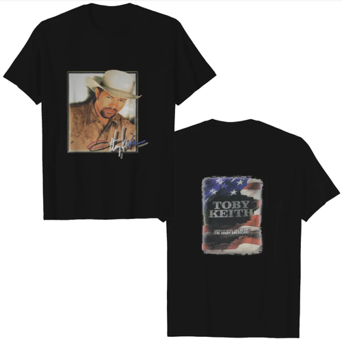 Vintage Toby Keith T-Shirt – Heavyweight Men’s Country Music Tee, Black ...