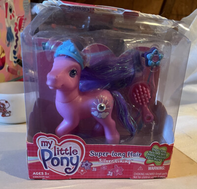 My Little Pony G3 Super-Long Hair Silver Lining (2004) Hasbro New Nip ...