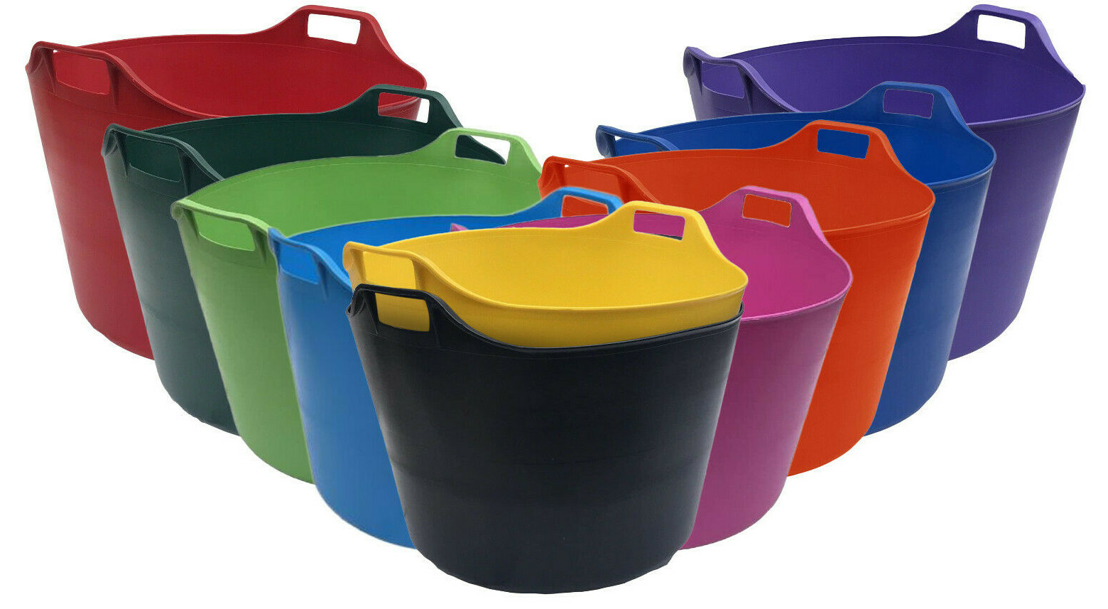 75L Flexi Tub With Handles Trug Builders Bucket Home Garden Storage ...