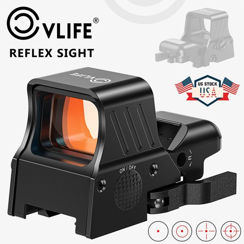 RefIex Red Dot Sight 4 Reticles Open Holographic Sight For 20mm Rail ...