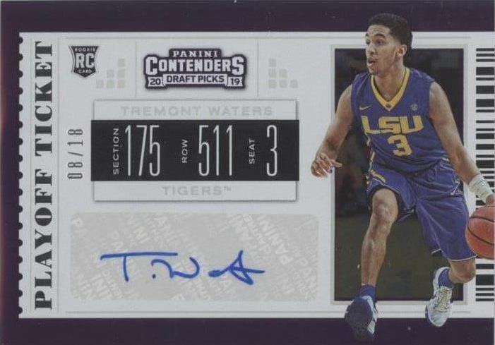 2019-20 Panini Contenders Draft Picks - College Ticket Tremont Waters ...