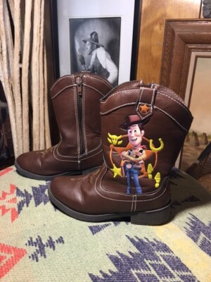 Disney Pixar Toy Story Woody Boots Brown Children's Size 11 | eBay