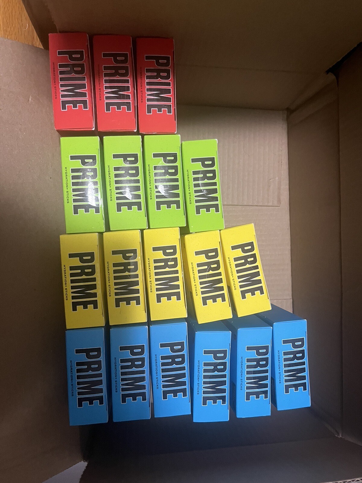 18 BOXES Prime Hydration Sticks 6-Pack Electrolyte Drink Mix Variety ...