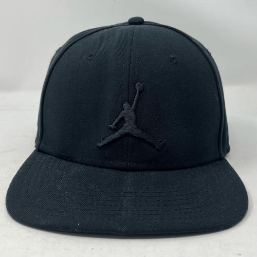 Air Jordan Triple Black Jumpman Hat Cap Snapback Trip… - Gem