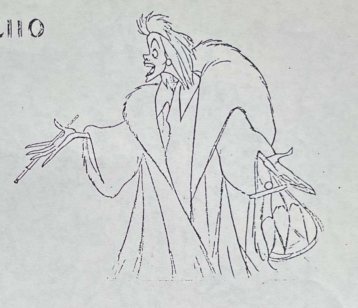 Cruella De Vil Drawing Easy