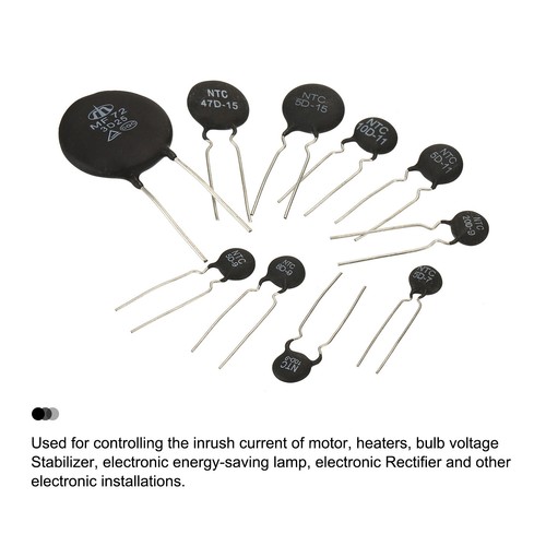 81pcs NTC Thermistors Resistors 3950 10 Values Inrush Current Limiter ...