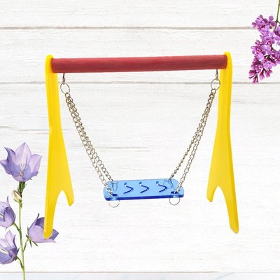 Swing Toy Pet Mouse Rat Bird Hamster Play Stand Toy Cage Rocking Chair ...