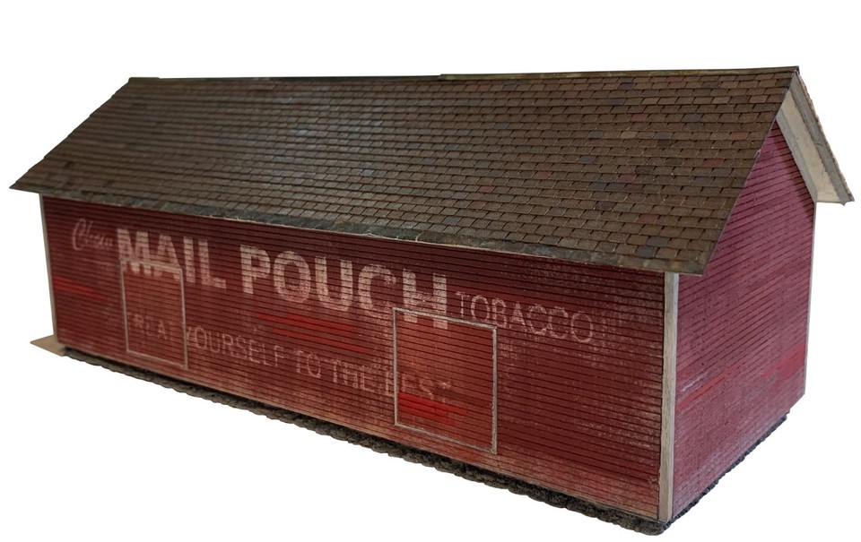 HUDSON RIVER MODEL COMPANY HO SCALE STORAGE BARN FULLY BUILT & PAINTED ...