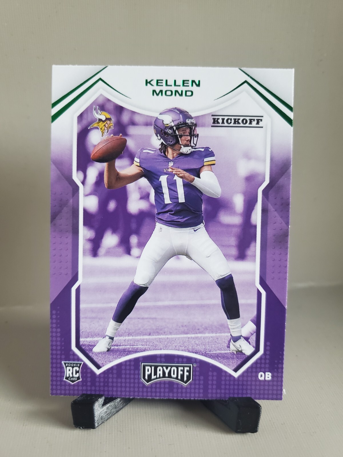 KELLEN MOND 2021 PANINI PLAYOFF ROOKIE CARD #222 KICKOFF GREEN PARALLEL ...