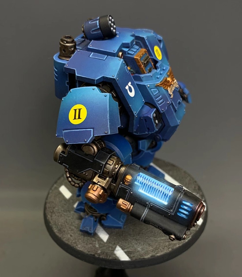 Warhammer 40K Primaris Redemptor Dreadnought Ultramarines Painted HQ | eBay