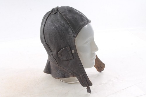 Old Aviator Leather Cap Pilot Headgear Size 58/59 | eBay