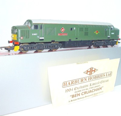 Lima HO OO British Railways Class 37 "BEN CRUACHAN" Heavy DIESEL ...