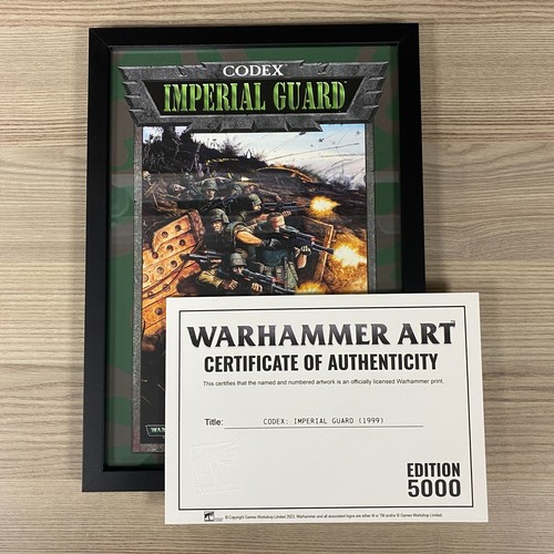 WARHAMMER ART CODEX IMPERIAL GUARD 1999 LTD EDITION WARHAMMER 40K GAMES ...