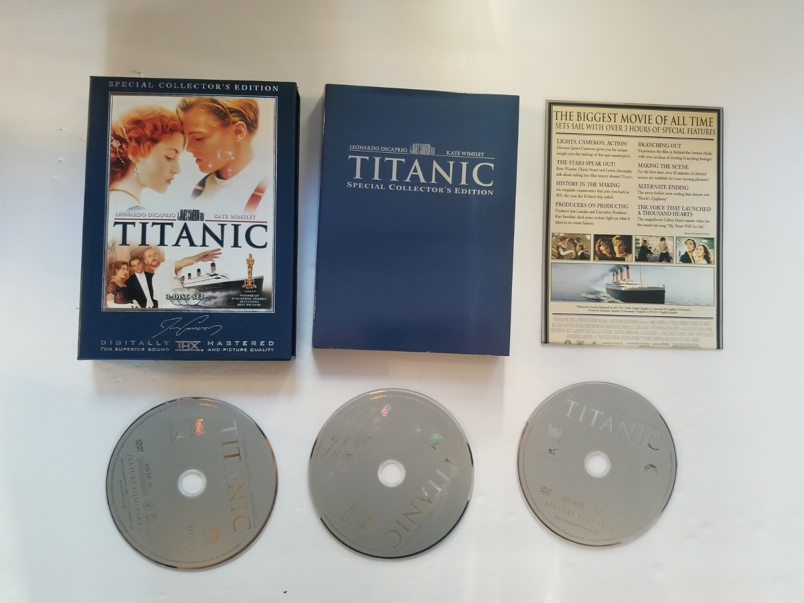 Titanic (DVD, 2005, 3-Disc Set, Collectors Edition/Widescreen) for sale ...