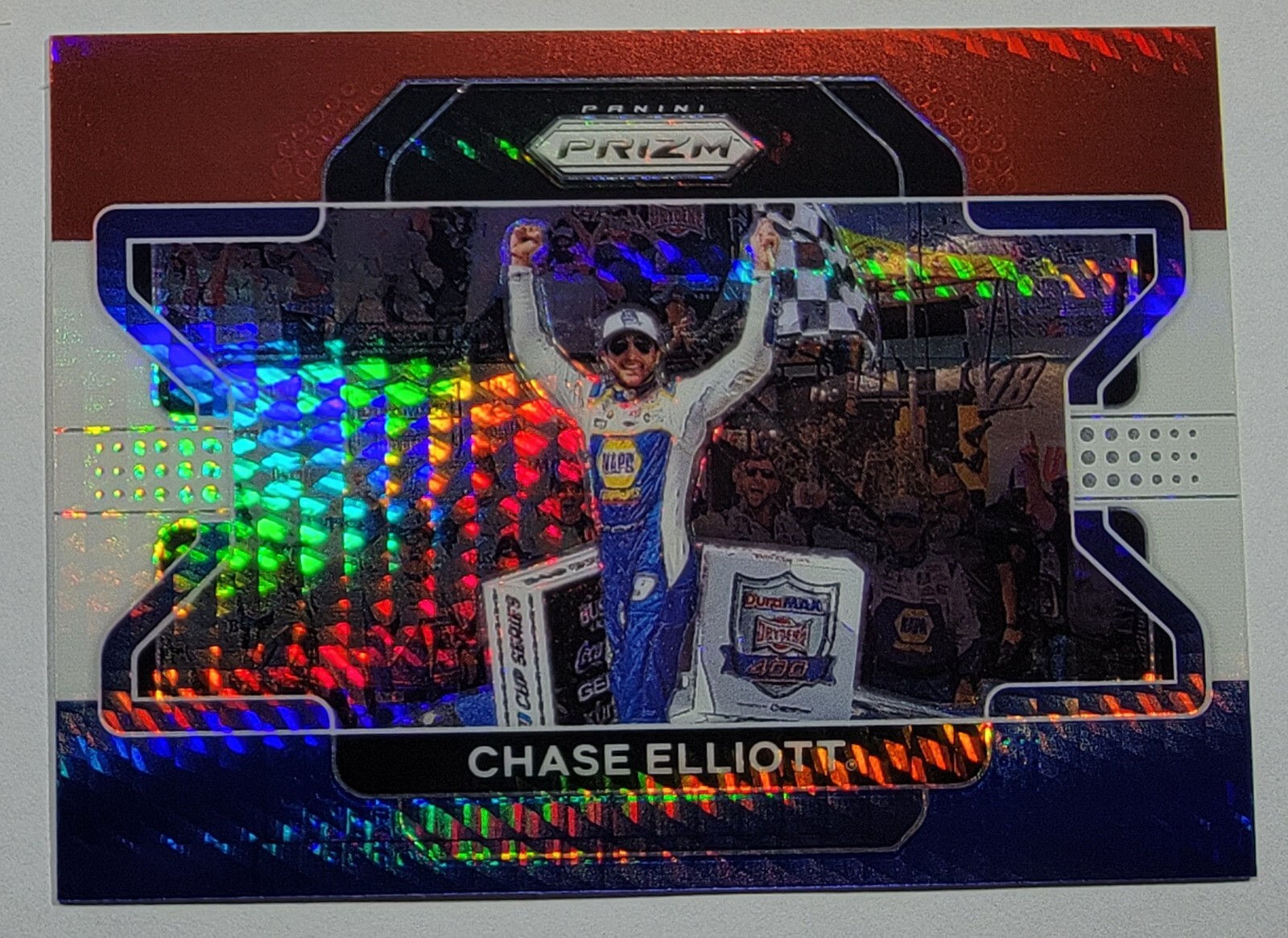Chase Elliott 2022 Panini Prizm Red White & Blue Hyper Prizm #92 | eBay