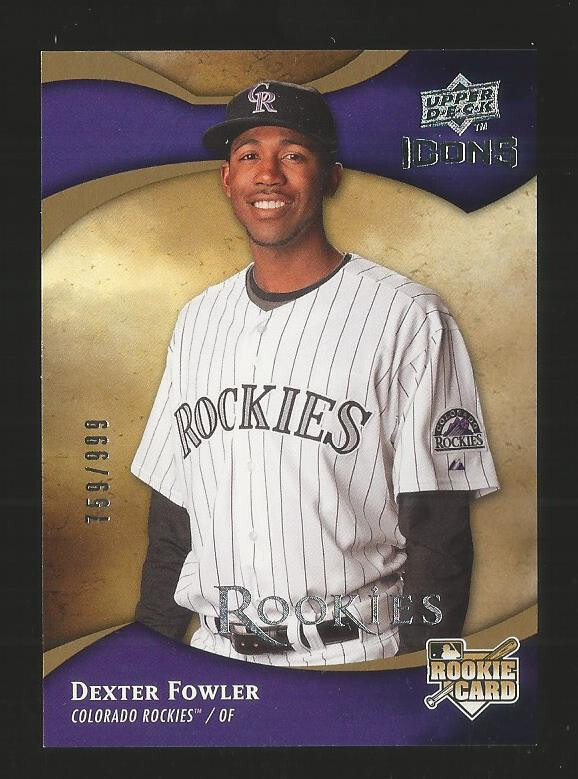 2009 Upper Deck Icons Dexter Fowler Rockies #116 RC Rookie Silver Sp ...