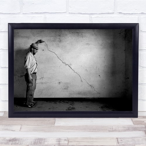 Crack Cracks Broken Line Draw Drawing Man Person Black White Finger ...