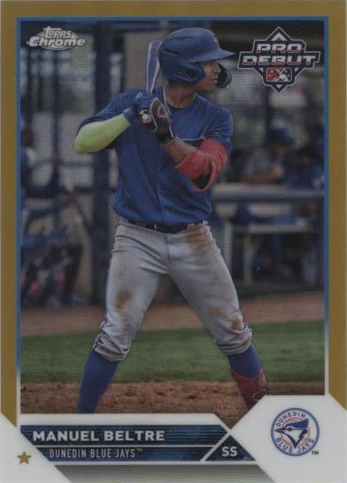 2023 Topps Pro Debut - Chrome Manuel Beltre #PDC-183 Gold Refractor /50 ...
