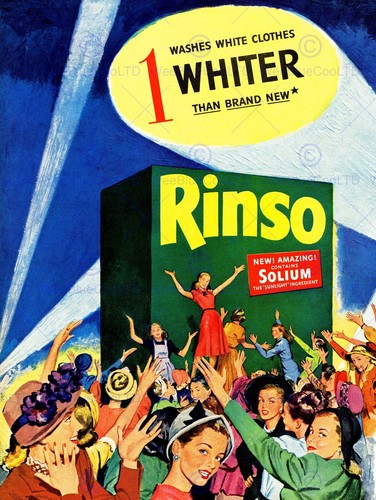 ADVERT CLEANING PRODUCT CROWD WOMEN WASHING POWDER ART PRINT POSTER ...