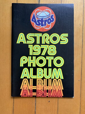 1978 Houston Astros Photo Album - RARE & VINTAGE MLB Souvenir - Good ...