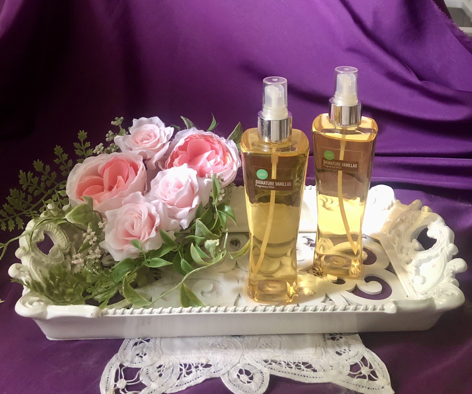 Rare! Set of 2 Bath & Body Works ~'~ Lemon Vanilla ~'~ Fragrance Mists ...