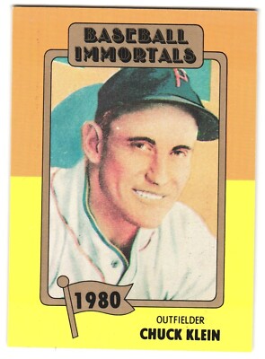 Chuck Klein 1980 TCLM Baseball Immortals Trading Card #172 | eBay