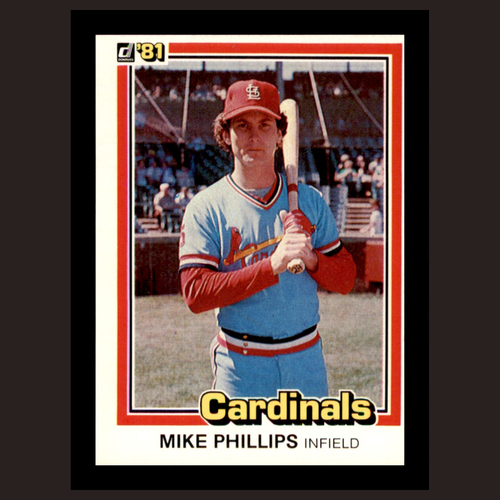 Mike Phillips #188 1981 Donruss St. Louis Cardinals Baseball Card MLB ...