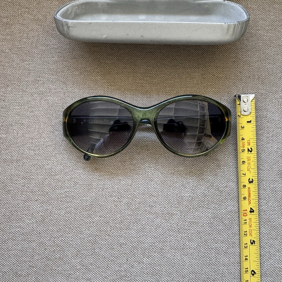Vintage Christian Dior 2765 Diorama Sunglasses Peacock Green & Gold ...