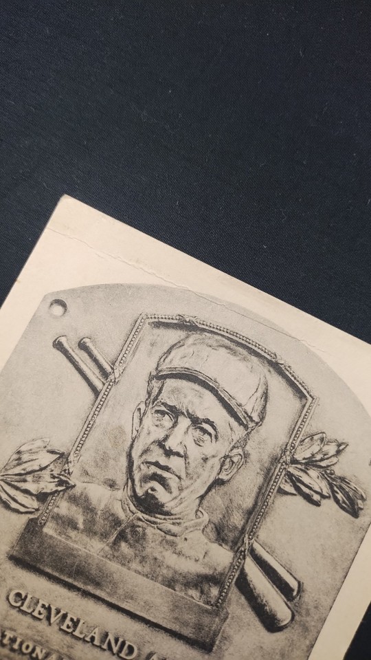 VINTAGE GROVER CLEVELAND ALEXANDER HOF PLAQUE POSTCARD W/ FACSIMILE ...