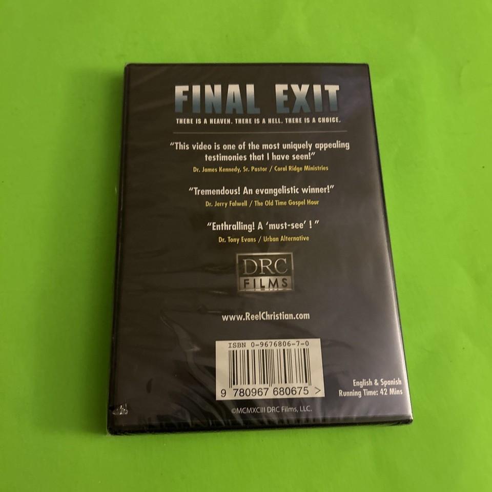 Final Exit DVD (1993, Reel Christian, DRC Films, 42 Min) Brand New ...