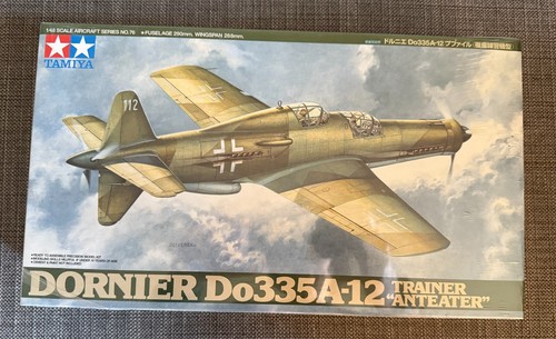 Tamiya 1/48 Scale Dornier Do 335A-12 Trainer "Anteater" Model Aircraft ...