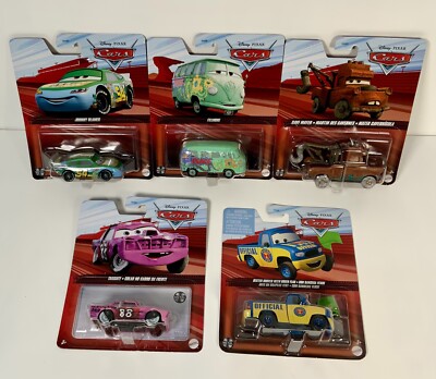 5 x Disney Pixar Cars Diecast Bundle Cave Mater Fillmore Johnny Blamer ...