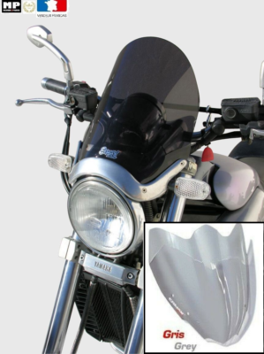 Windshield ermax bubble original size for yamaha vmax v-max 1200 grey ...