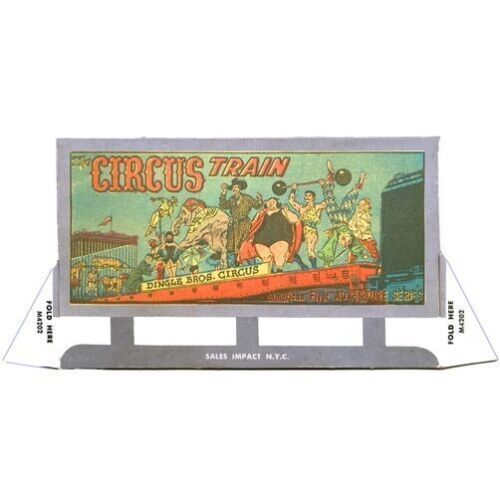 AMERICAN FLYER STYLE BILLBOARD THE CIRCUS TRAIN Cut Out Card Stock | eBay