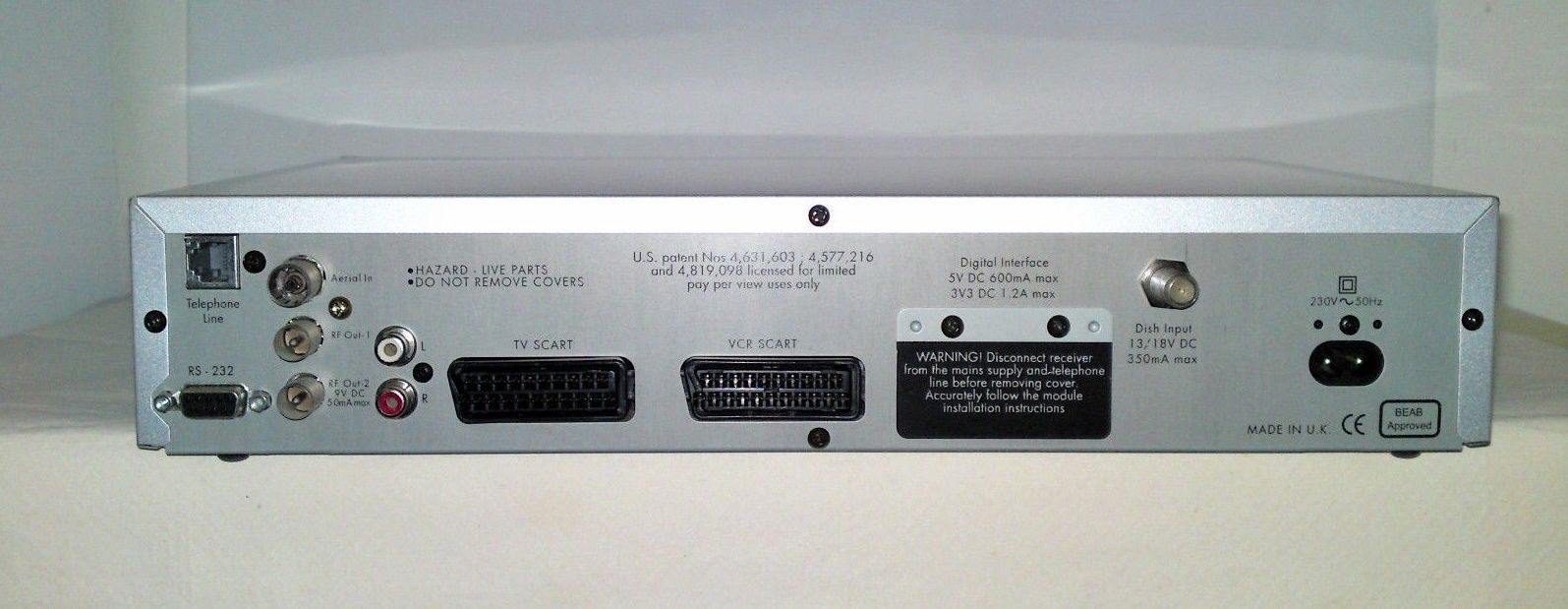 THOMSON DSI 4101 Satellite Receiver Sky DigiBox -Twin Scart Sockets ...